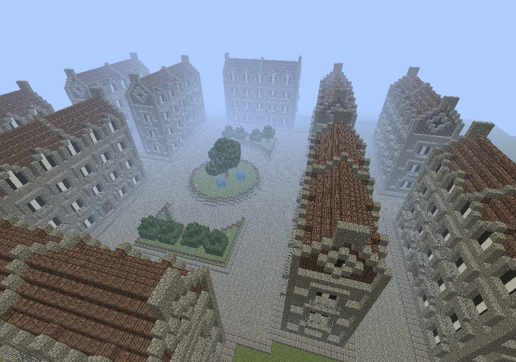 French city Minecraft Map