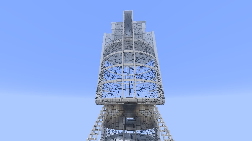 S K Y R I S [Sci-Fi Enclosed City Concept] Minecraft Map