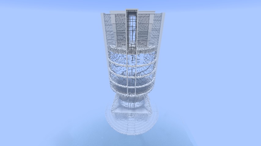 S K Y R I S [Sci-Fi Enclosed City Concept] Minecraft Map