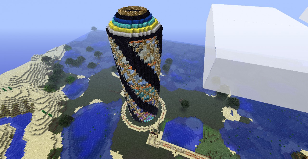Skyscraper (inspired by The Gherkin, London) Minecraft Map