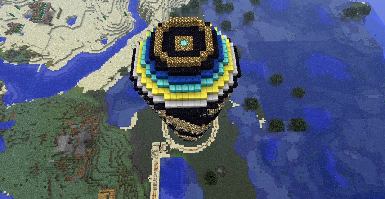 Skyscraper (inspired by The Gherkin, London) Minecraft Map