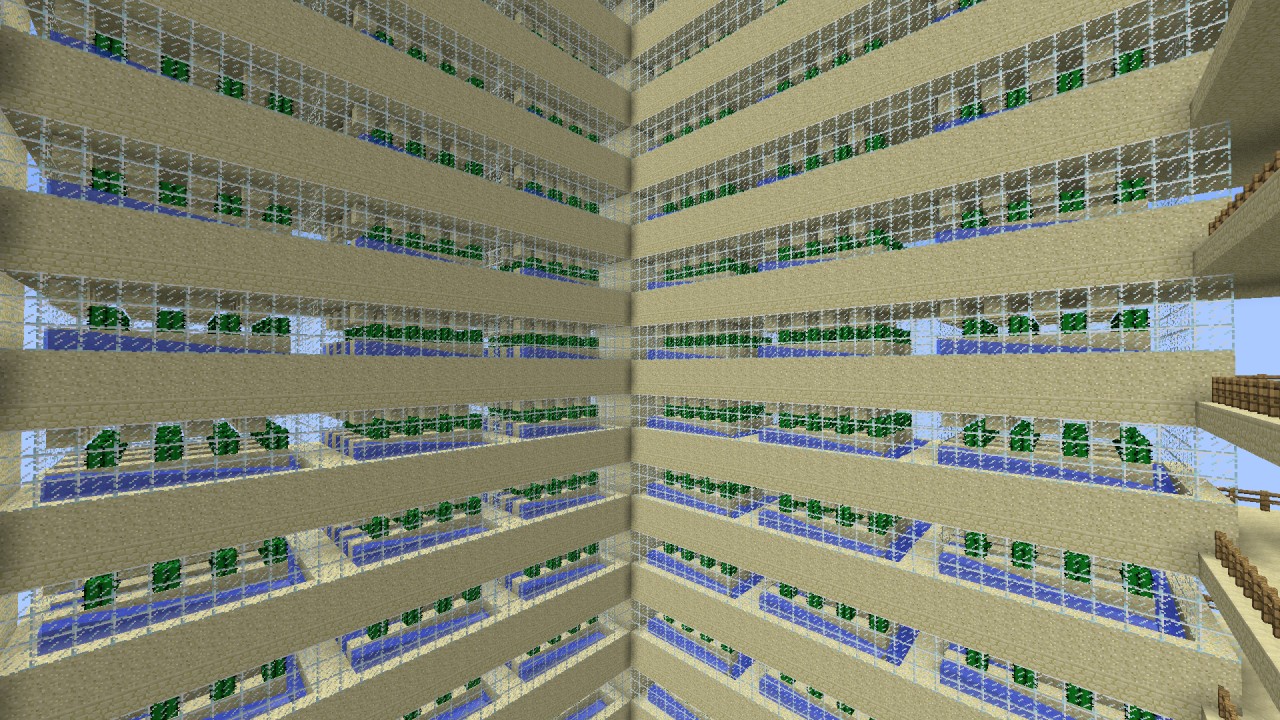 The Ultimate Cacti Farm Tower Minecraft Map