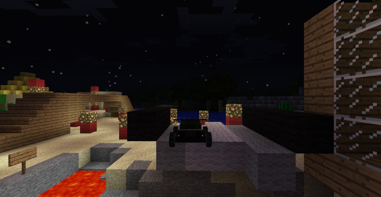 RC mod car tracks Minecraft Map