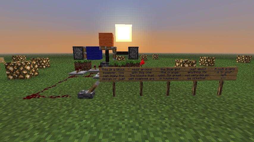 Redstone Block Swapper Playground Minecraft Map