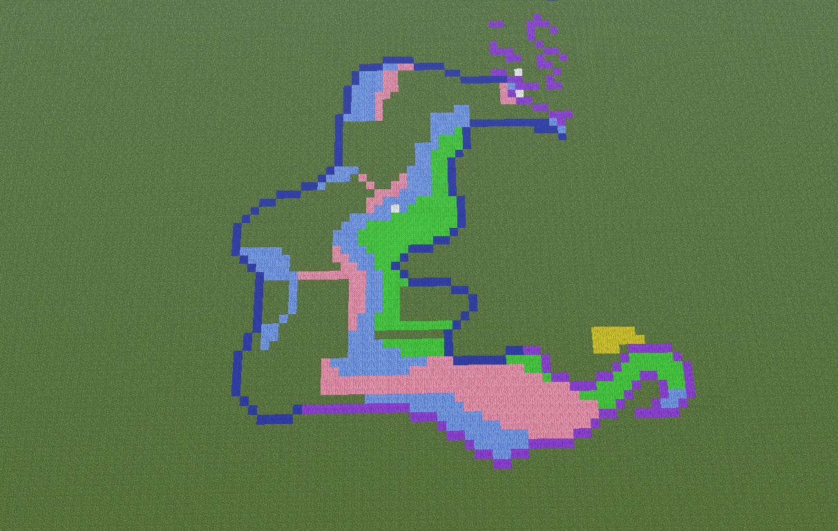 Princess Celestia [Pixel Art] Kaunas Minecraft Map