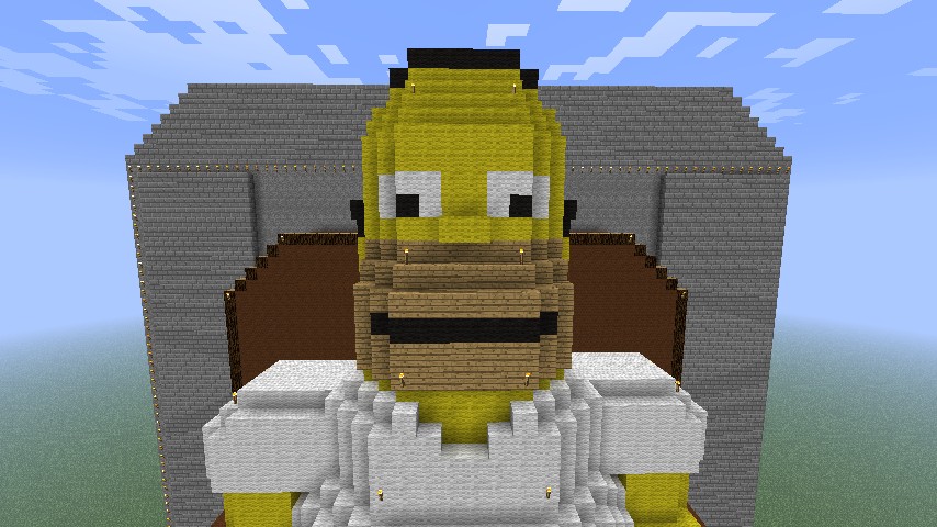 The Temple of Homer Minecraft Map