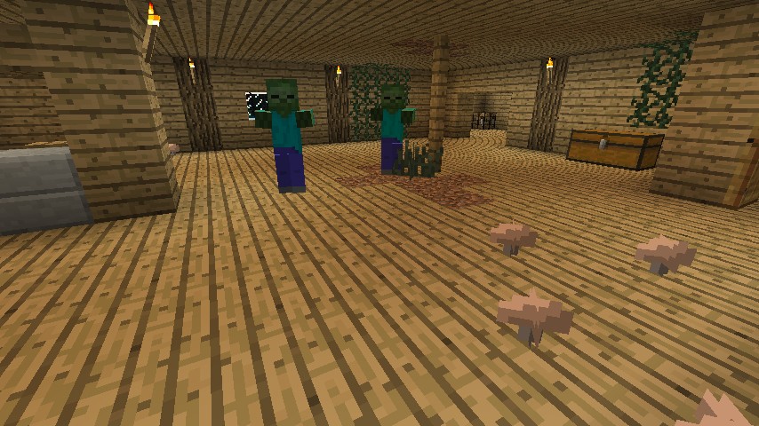 Cabin fever - zombie apocalypse swamp house Minecraft Map