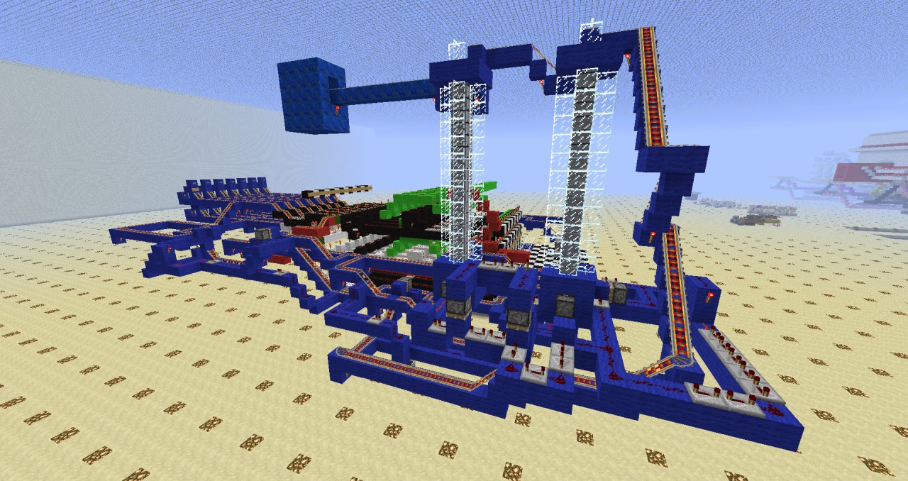 Redstone Train Station with Double-Dispenser System Minecraft Map