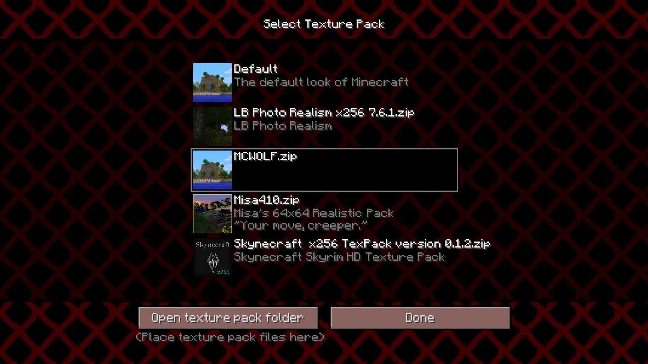 MCWOLF [WIP] Minecraft Texture Pack