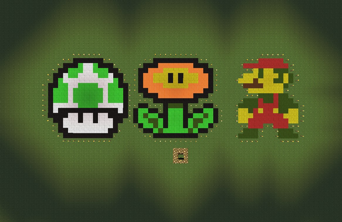 Mario [Pixel Art] Kaunas Minecraft Map