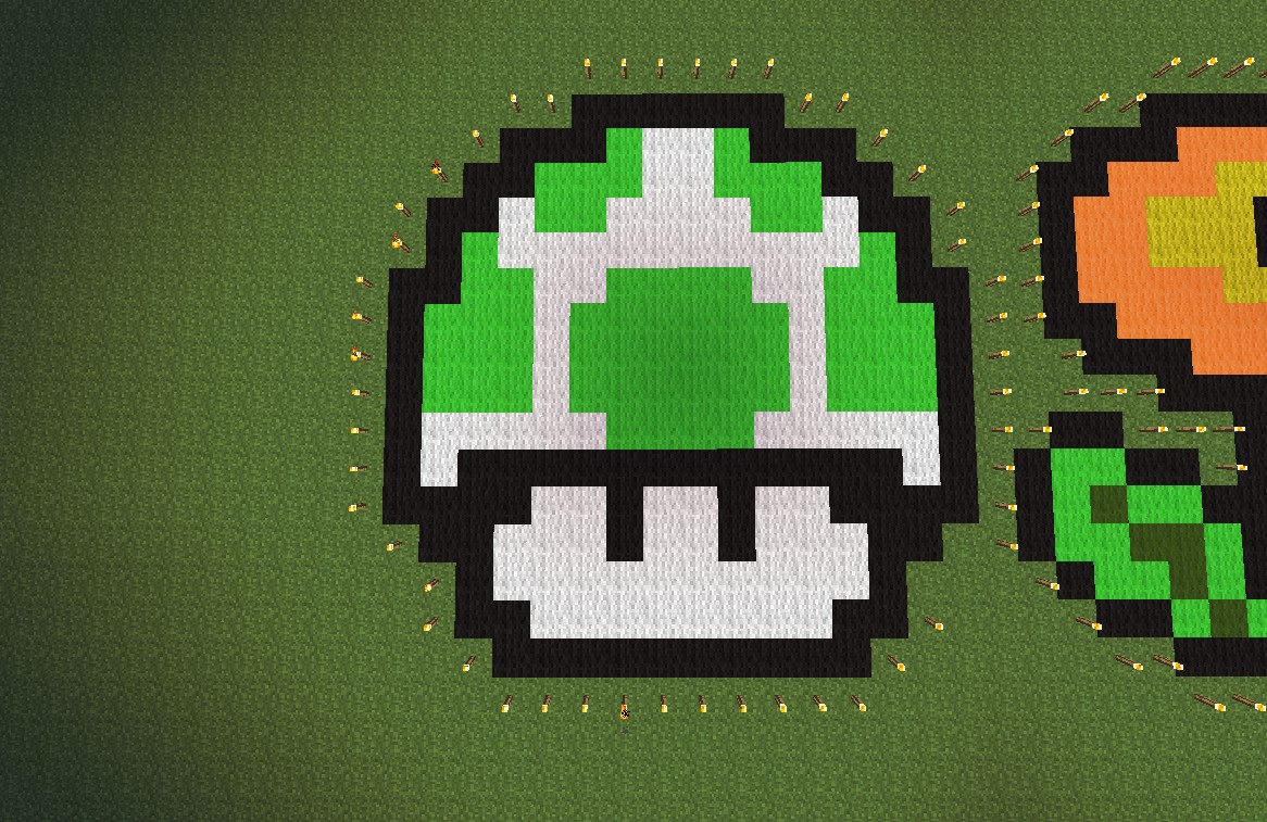 Mario [Pixel Art] Kaunas Minecraft Map