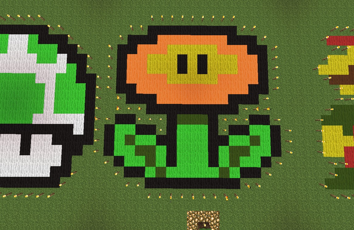 Mario [Pixel Art] Kaunas Minecraft Map