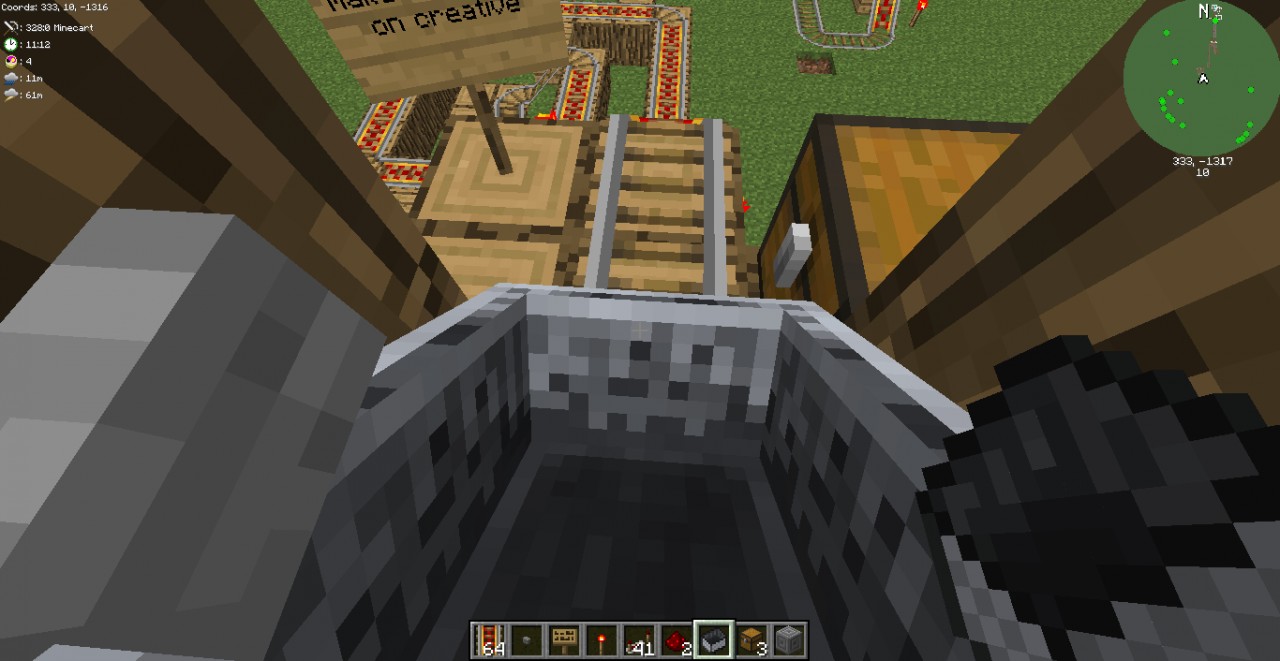 super cool rollacoseter 1! 1.2.3 Minecraft Map