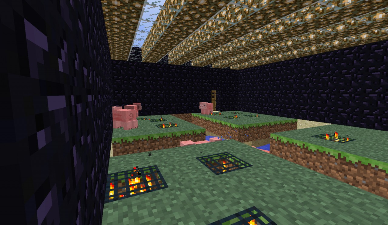 The Pig farm and city castel Minecraft Map