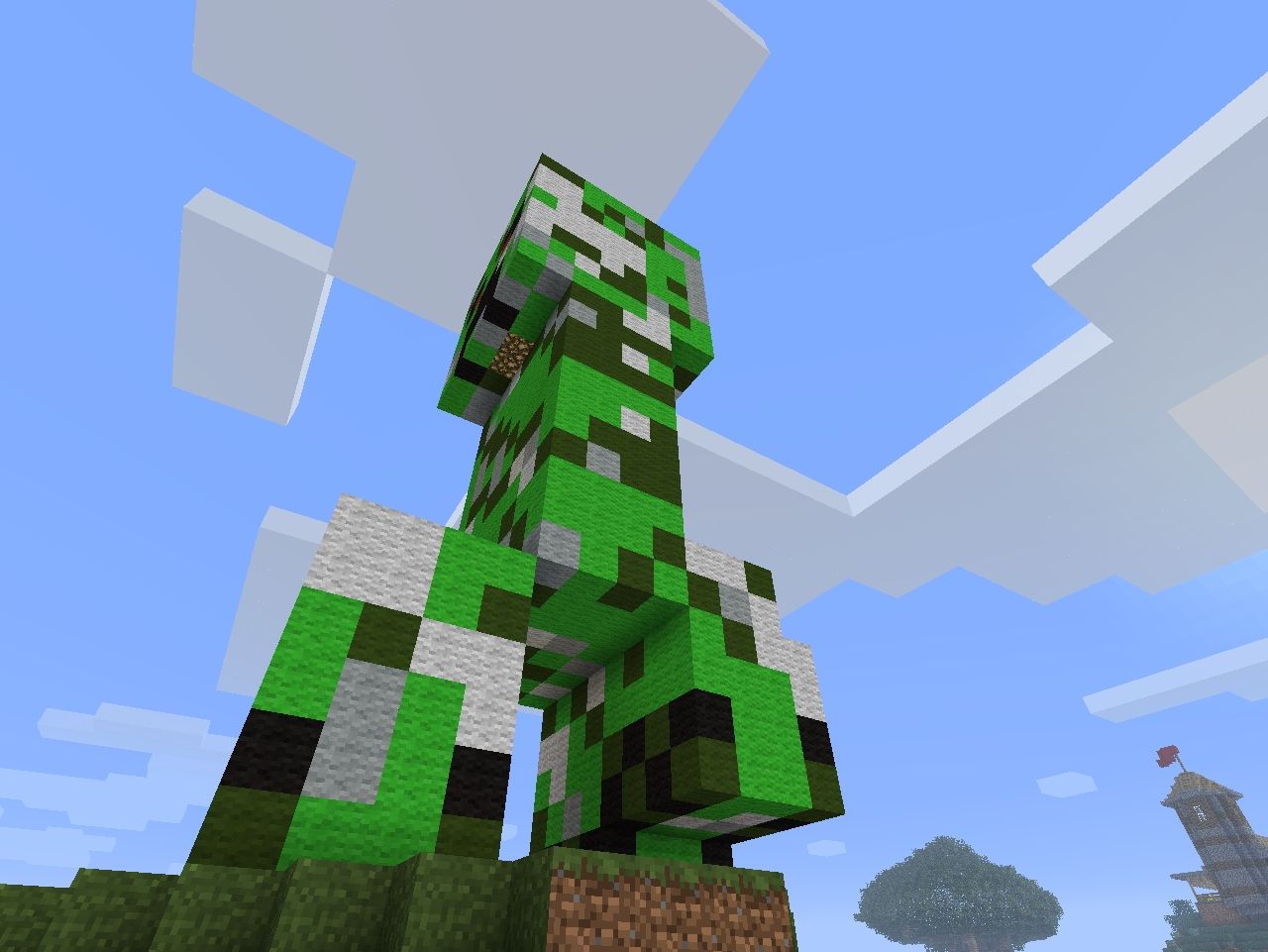 3D Creeper Minecraft Map