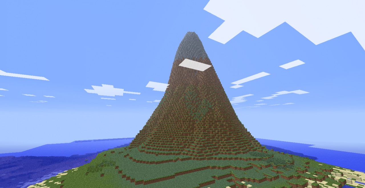 Volcanic Island Custom Terrain Minecraft Map