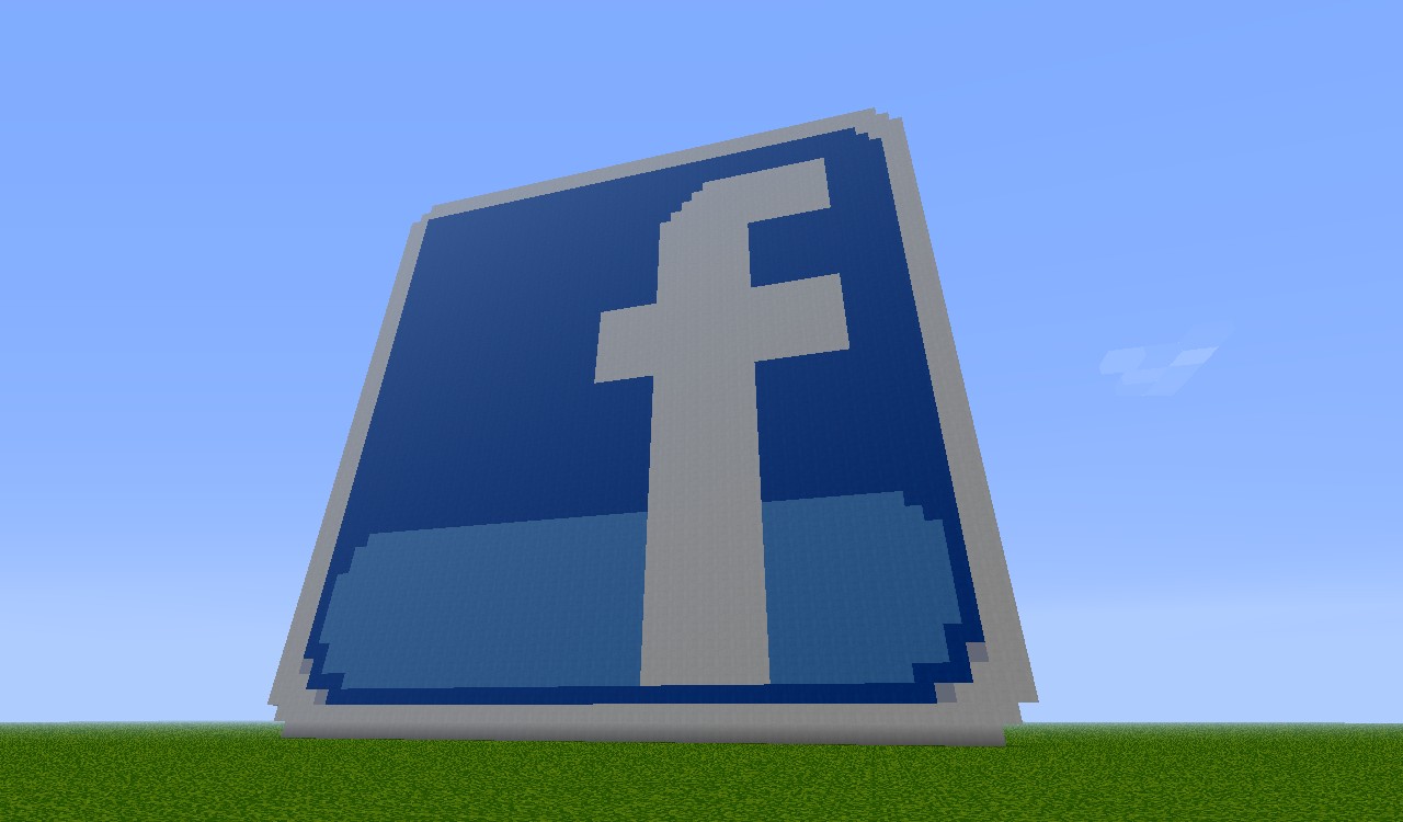 Facebook Logo [50X50] Minecraft Map