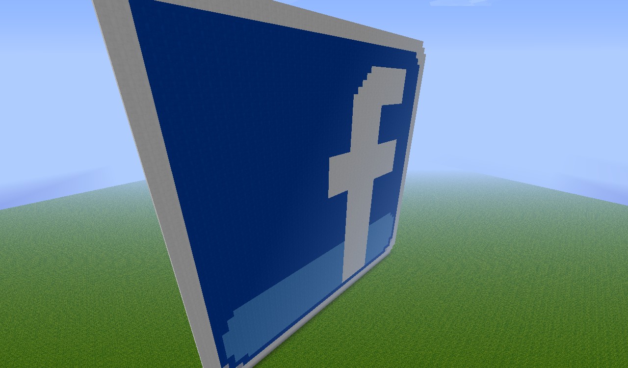 Facebook Logo [50X50] Minecraft Map
