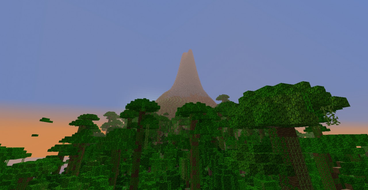 Volcanic Island Custom Terrain Minecraft Map