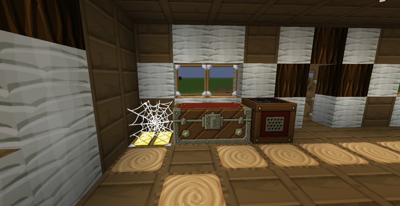 my first good house made in FlatLand Minecraft Map