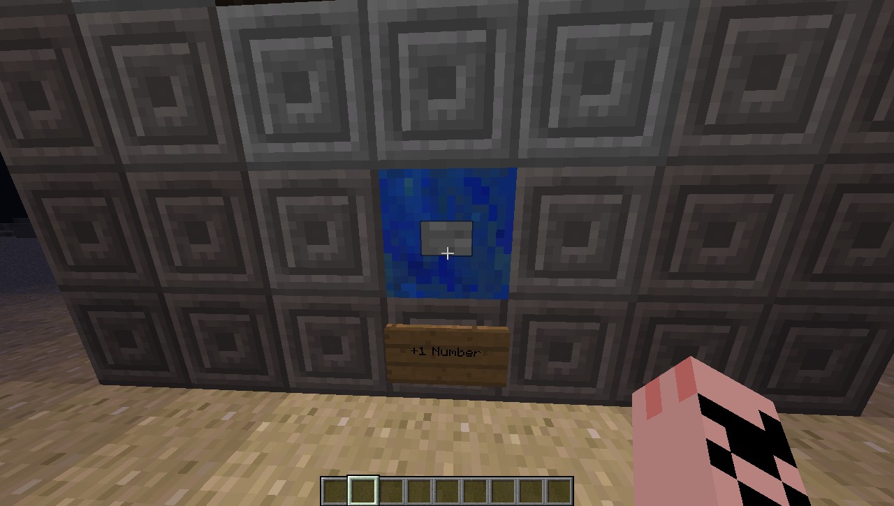number display Minecraft Map