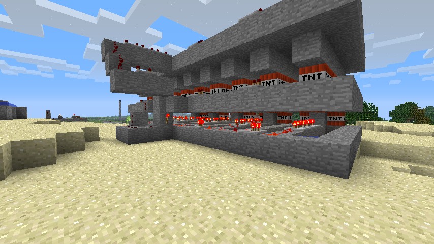 Double Round TNT Cannon Minecraft Map