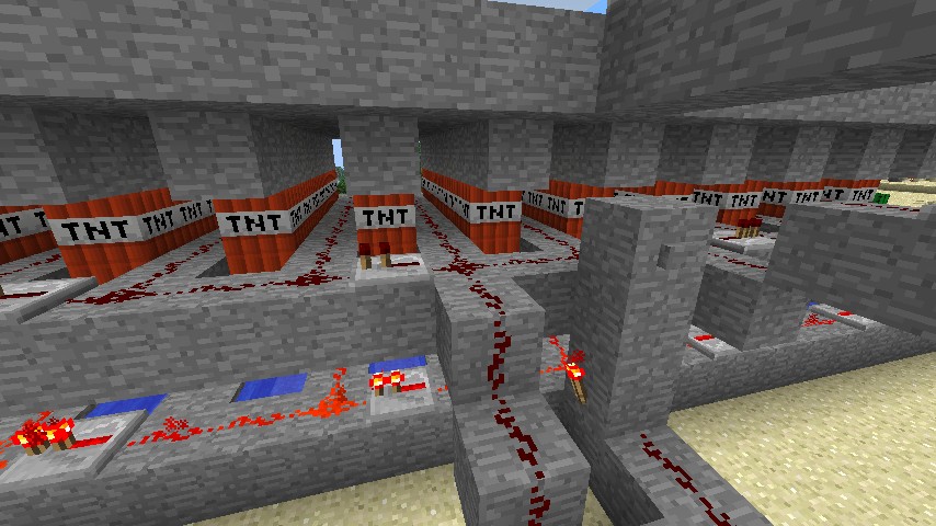 Double Round TNT Cannon Minecraft Map