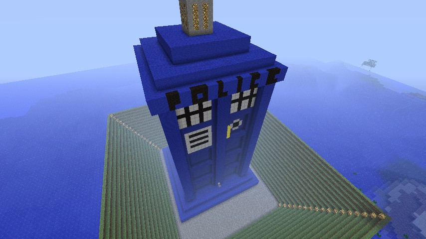Giant tardis Minecraft Map