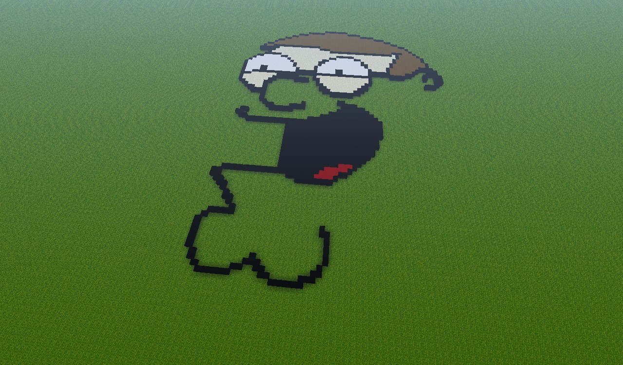 HUGE Peter Griffin Pixel Art Minecraft Map