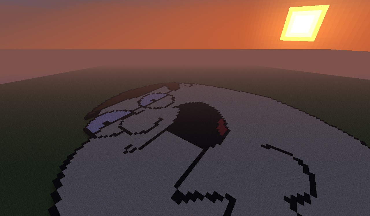 HUGE Peter Griffin Pixel Art Minecraft Map