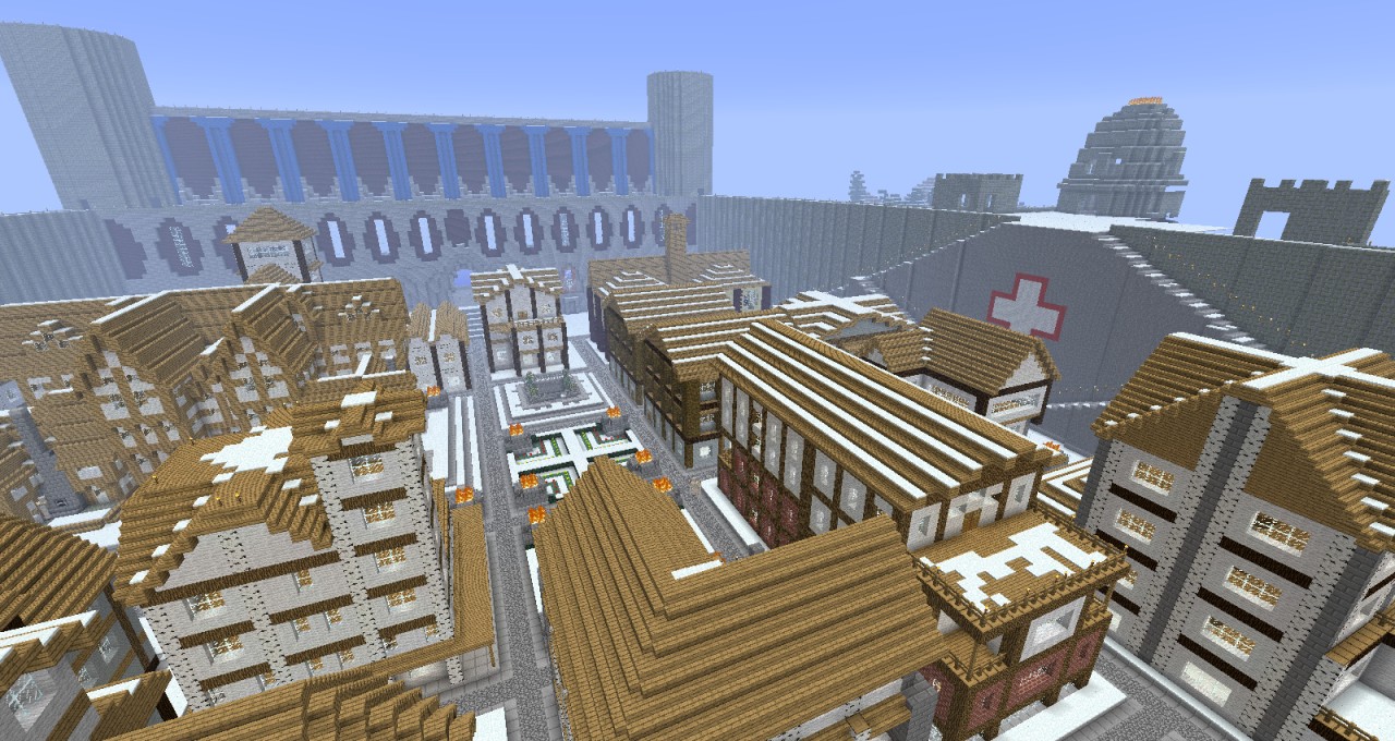 Town of Snoh - More than 70 buildings! Minecraft Map