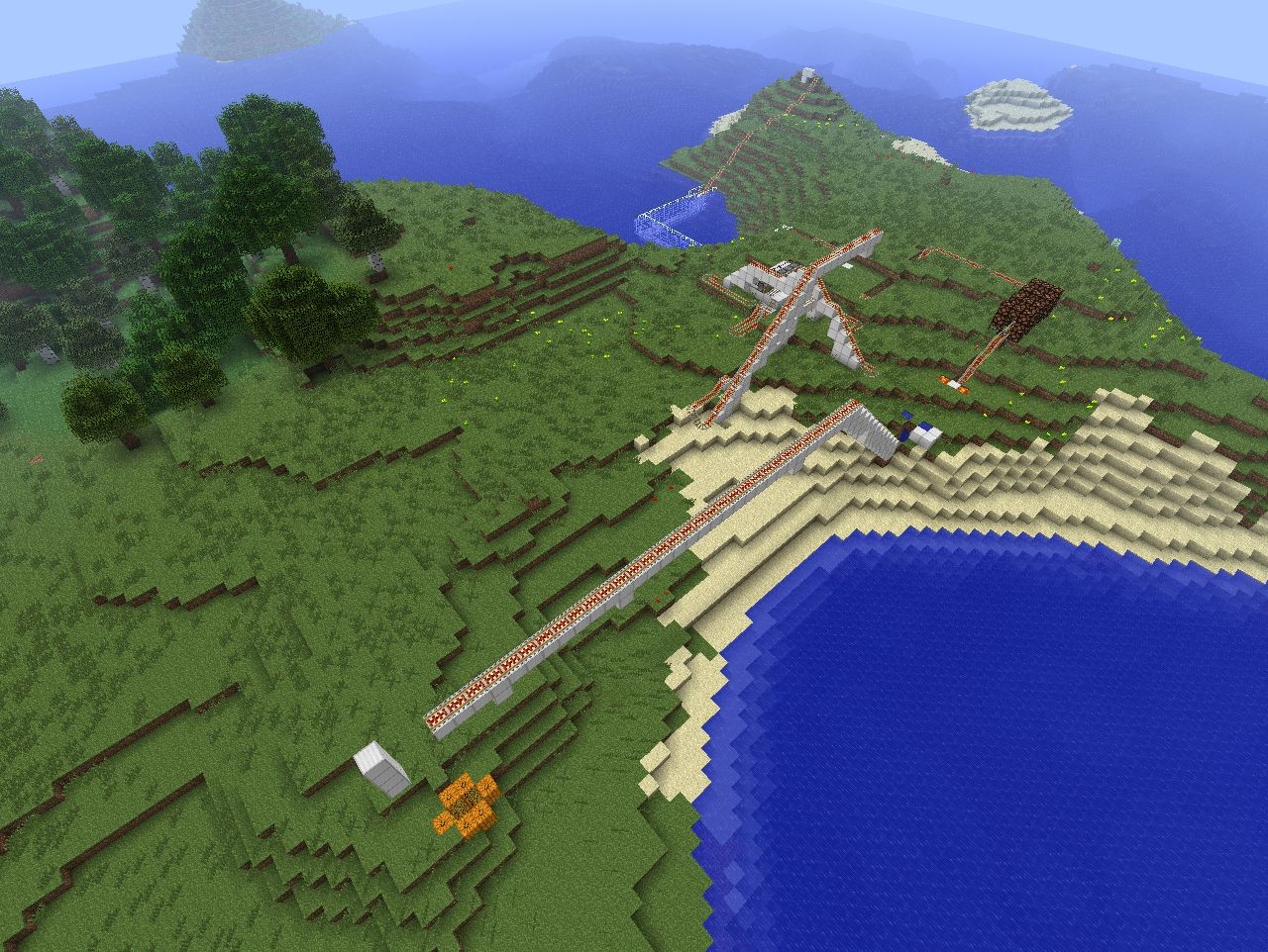 Rollercoaster Minecraft Map