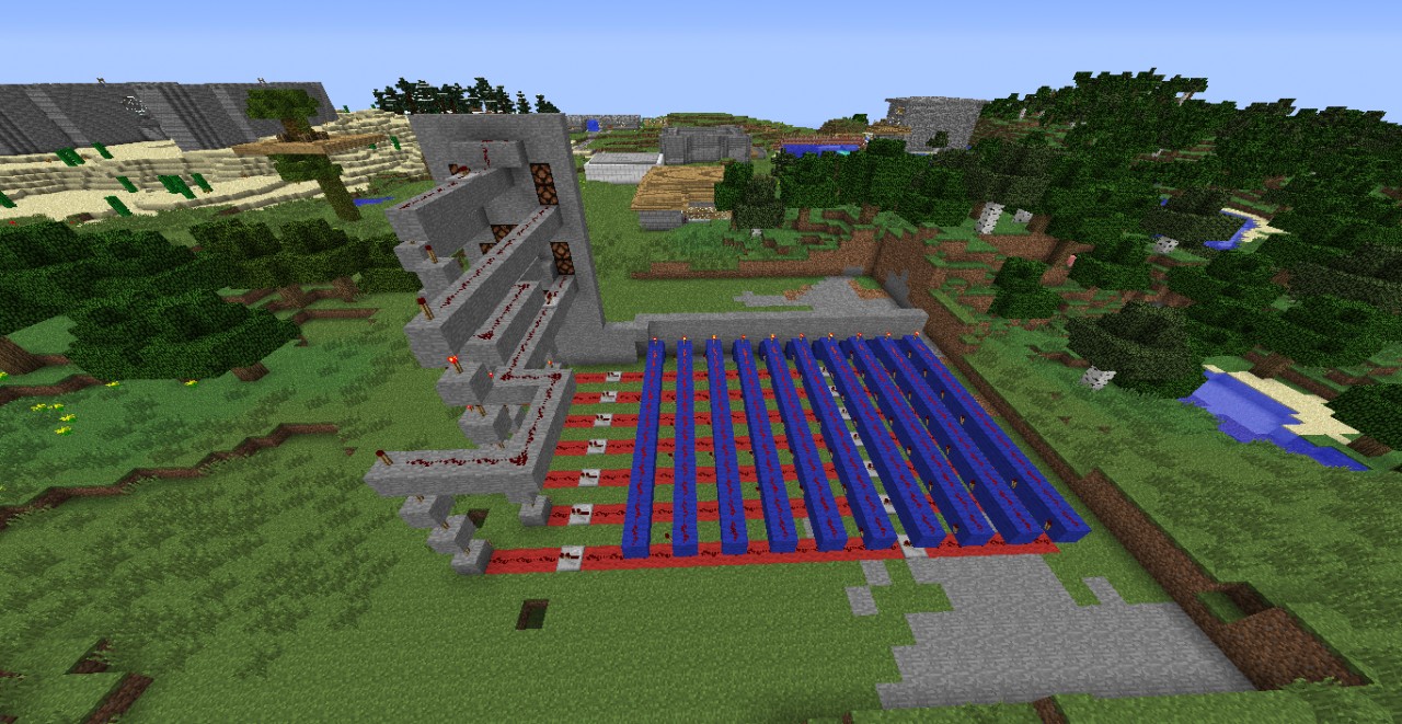 7 Segment Display Configurable Minecraft Map