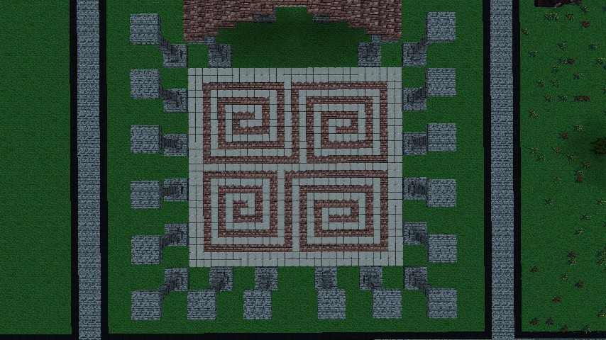 Roman Courtyard Minecraft Map
