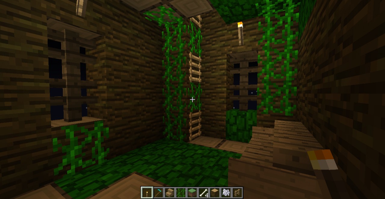 Giant jungle tree fort Minecraft Map