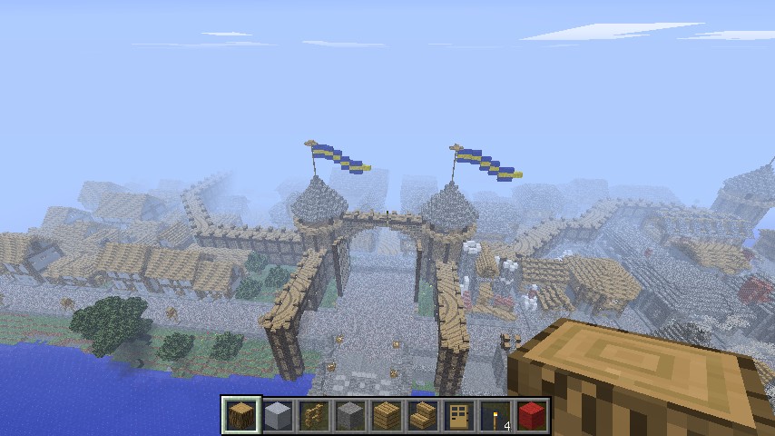 wooden castle Minecraft Map