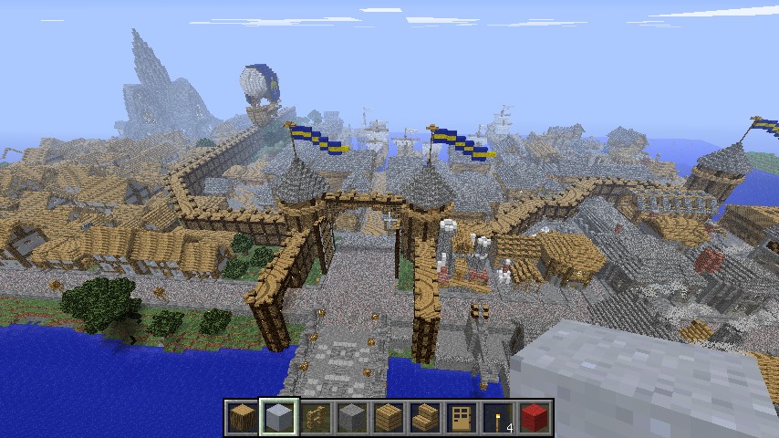 wooden castle Minecraft Map