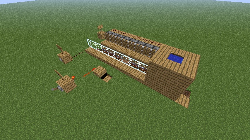 My semi-auto farm Minecraft Map