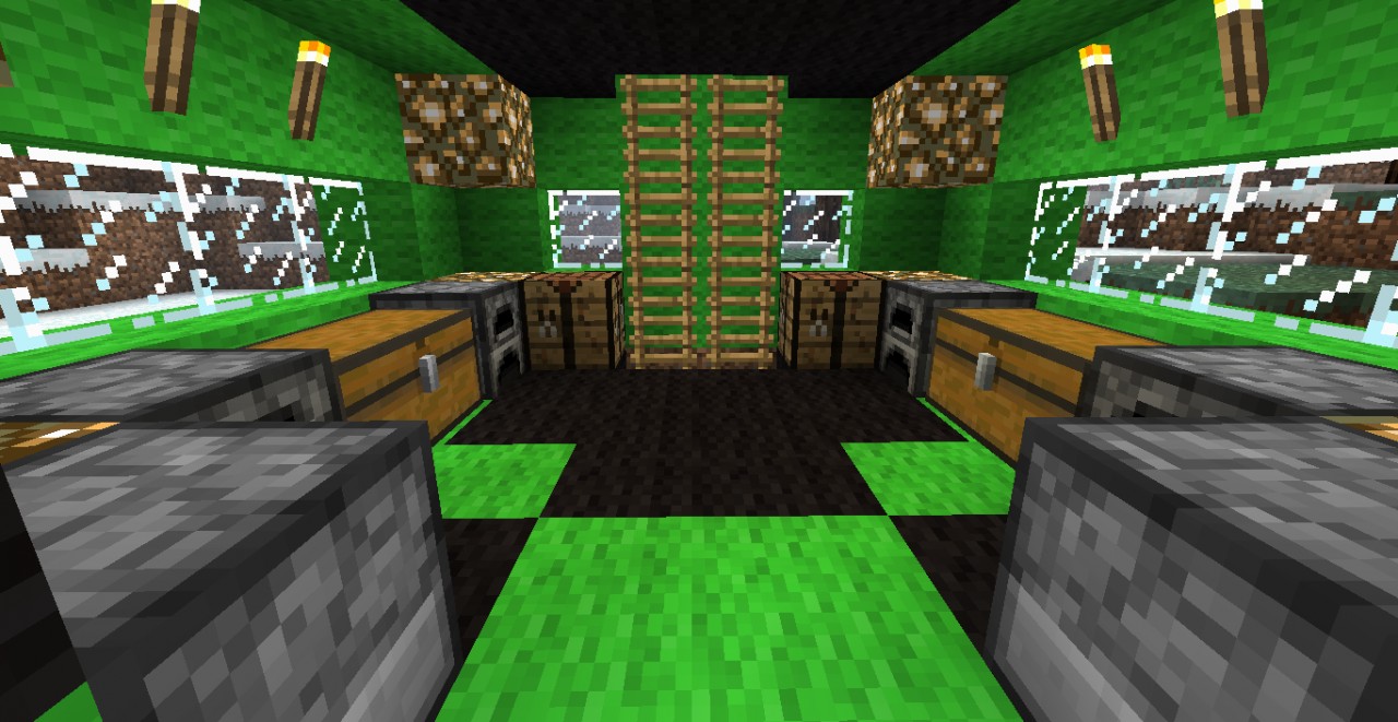 Creeper House Minecraft Map