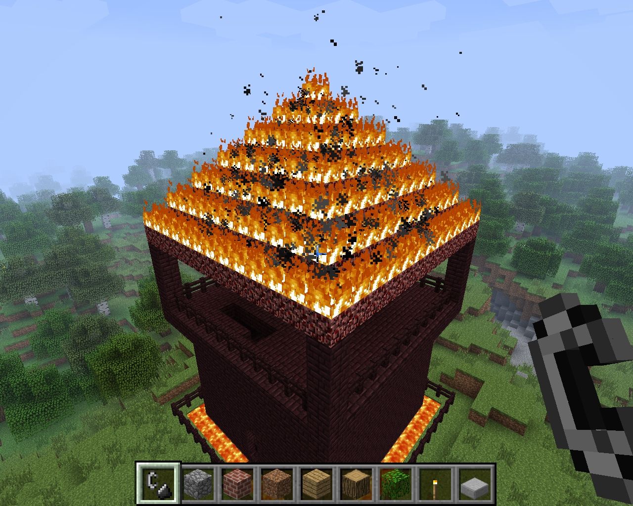 tower of fire!!! Minecraft Project