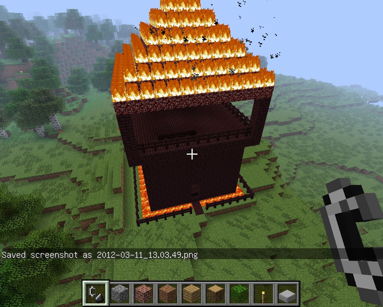 tower of fire!!! Minecraft Project