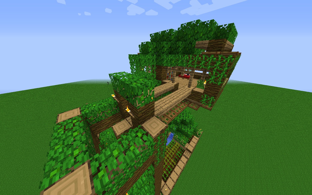 Epic Treehouse with Farm Minecraft Map