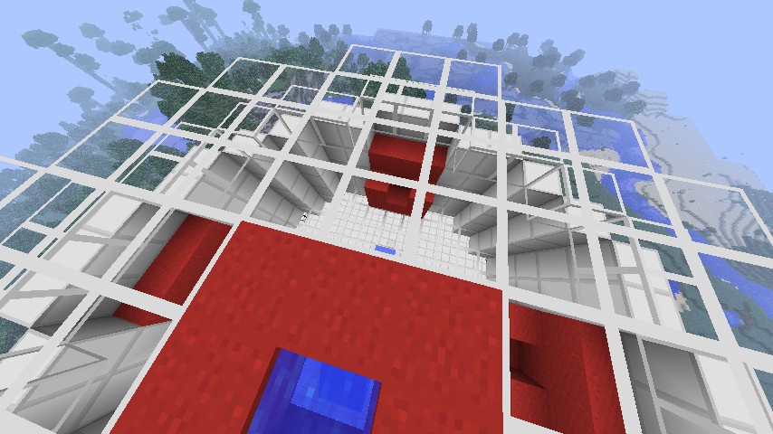 Space-Themed Bulding using Future Pack Texture Pack Minecraft Map