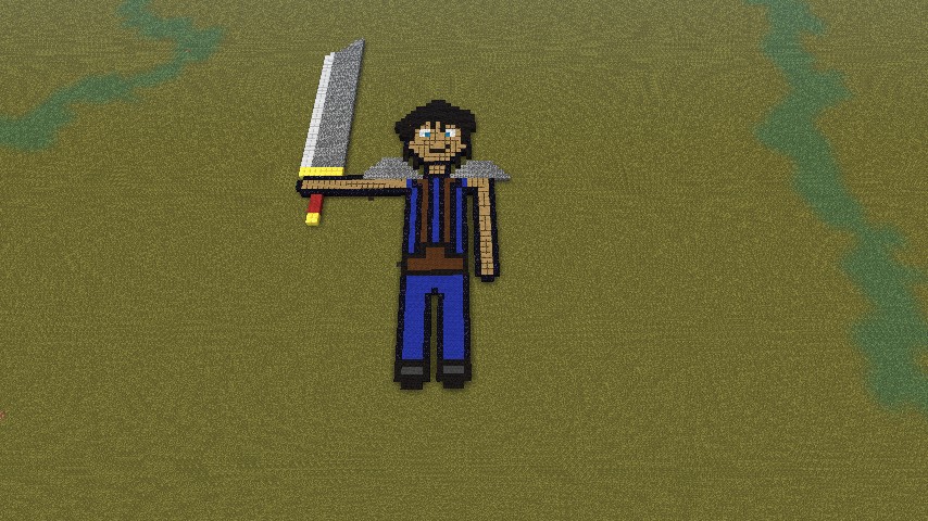 Zack Fair's pixelart Minecraft Map