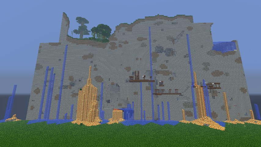 COOL UNFINISHED TOWN Minecraft Map