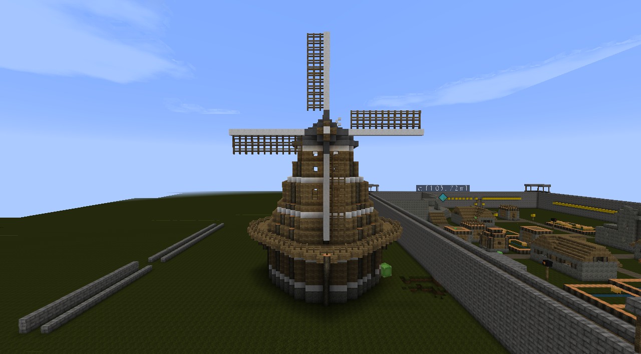 Walled City and souronding Farm Area Minecraft Map