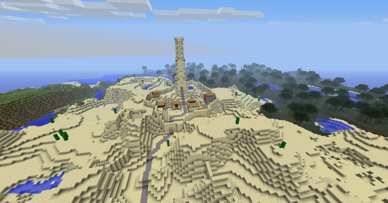 Desert forts, towns, and villages Minecraft Map