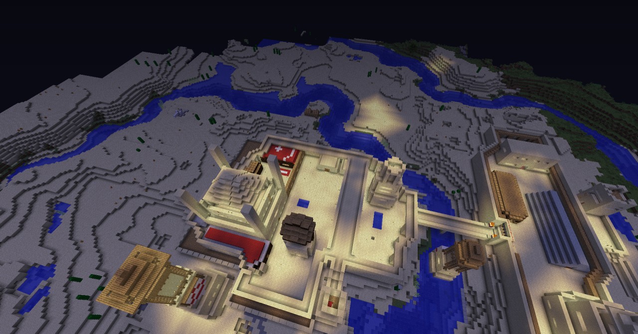 Desert forts, towns, and villages Minecraft Map