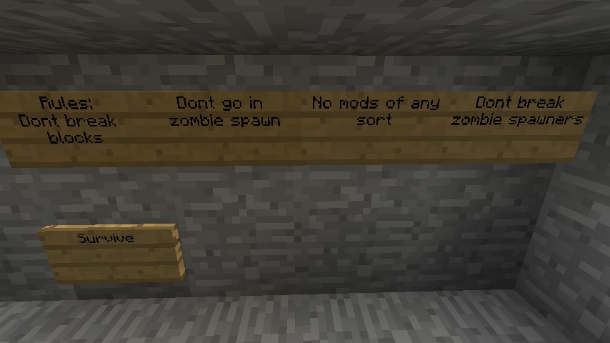 Custom Zombie map Minecraft Map