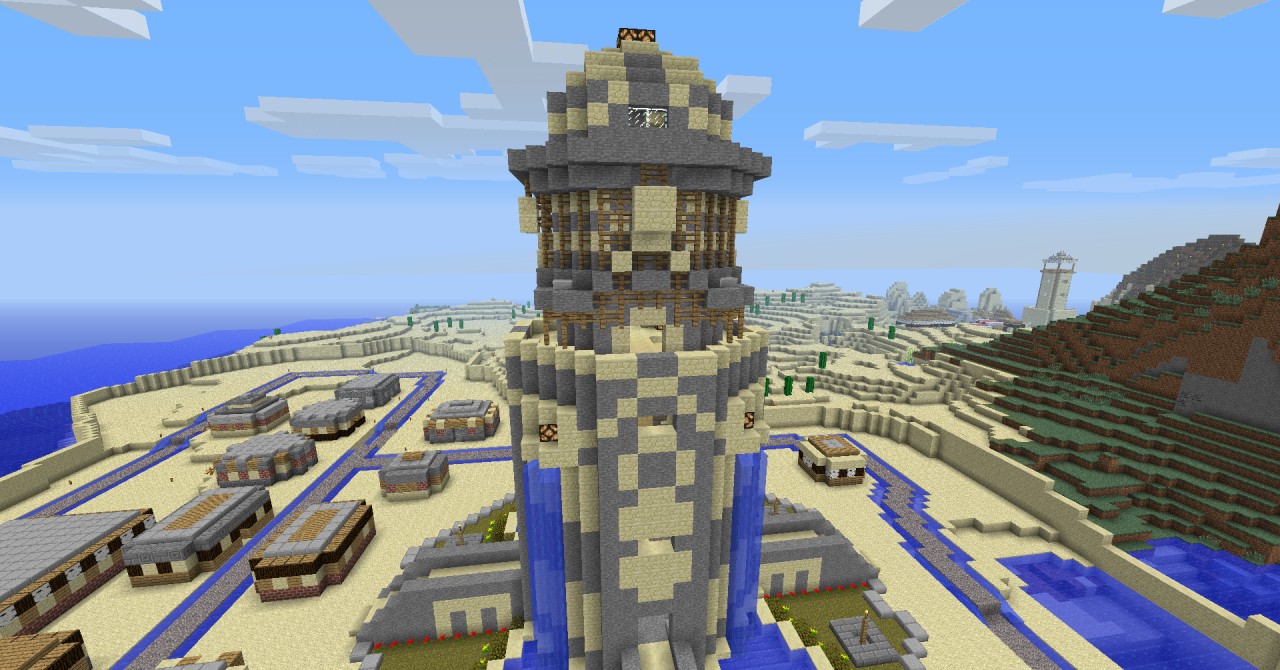 Desert forts, towns, and villages Minecraft Map